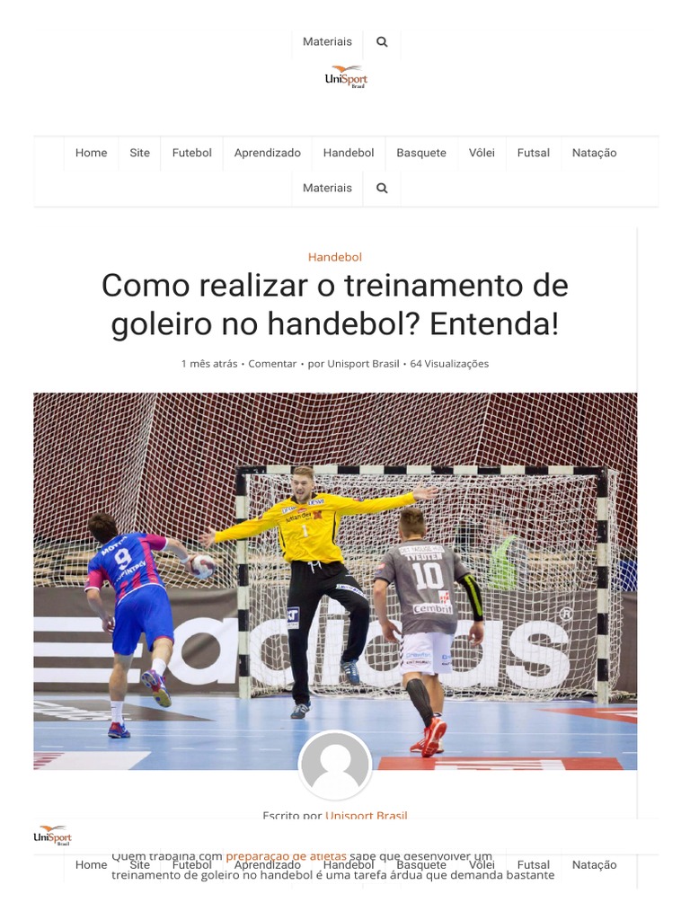 Como Realizar o Treinamento de Goleiro No Handebol - Entenda | PDF ... Como Realizar o Treinamento de Goleiro No Handebol - Entenda | PDF ...