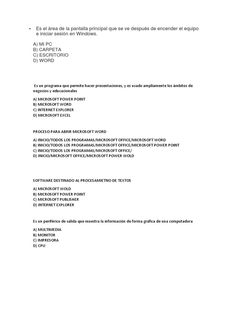 Prueba Estandarizada 1º Ept | PDF