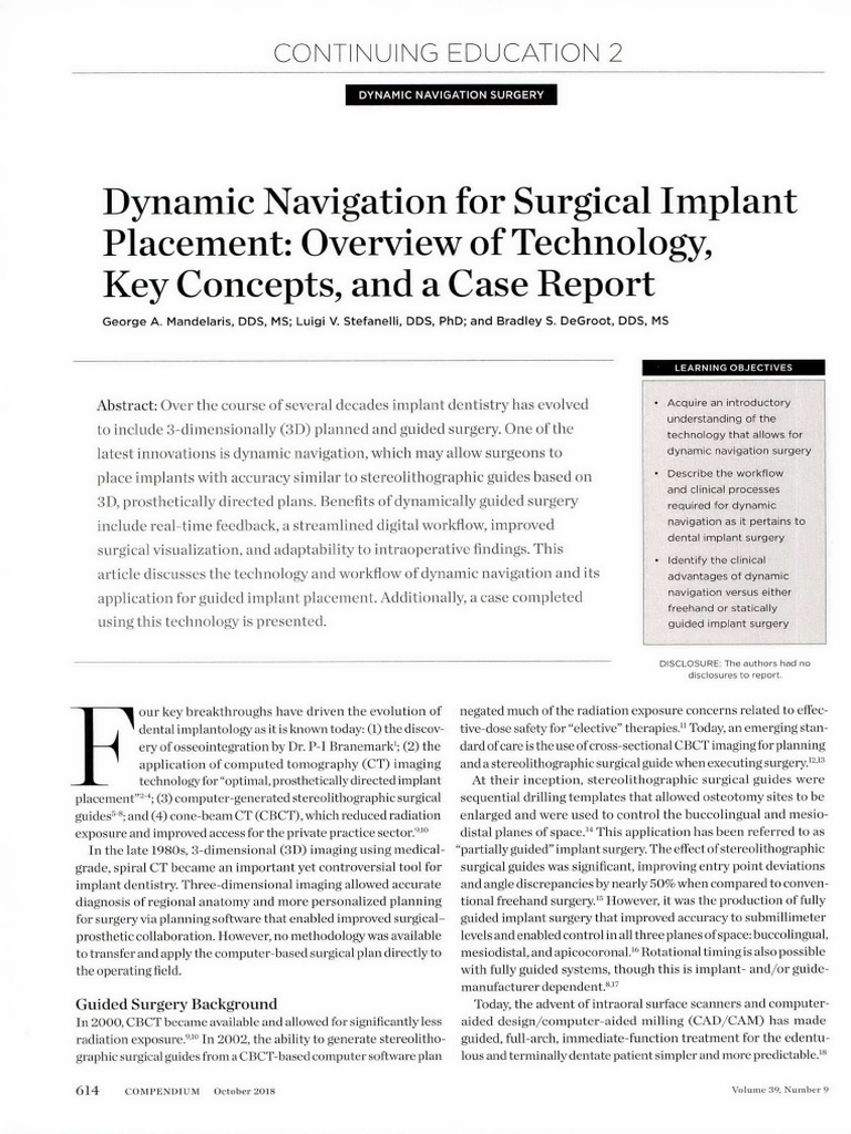 Charles J. Goodacre | PDF | Dental Implant | Surgery