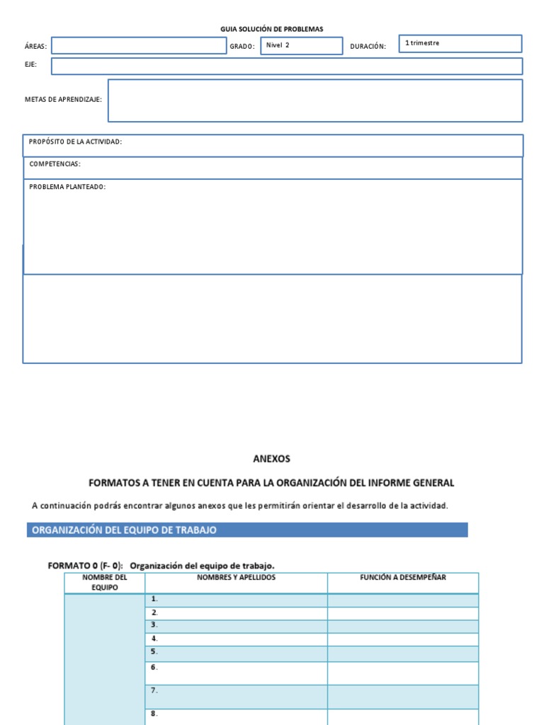 Ejemplo Guia Solución de Problemas | PDF | Epistemología | Aprendizaje