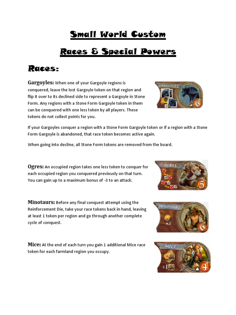 Small World Custom | PDF | Leisure