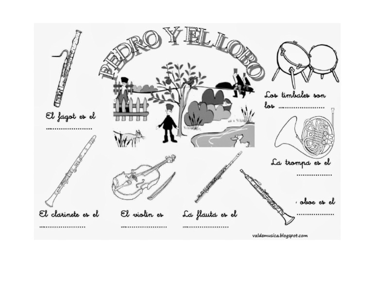 Ficha Pedro y El Lobo | PDF