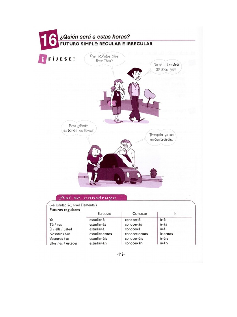 Futuro Simple - Regular e Irregular | PDF