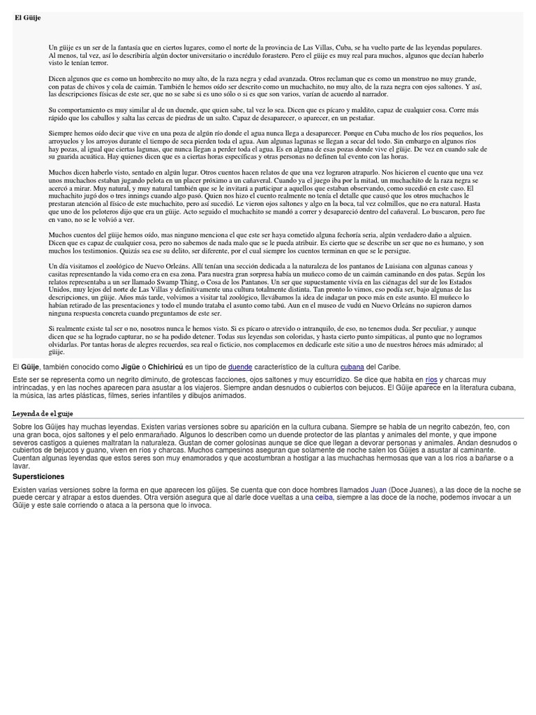 El Güije | PDF