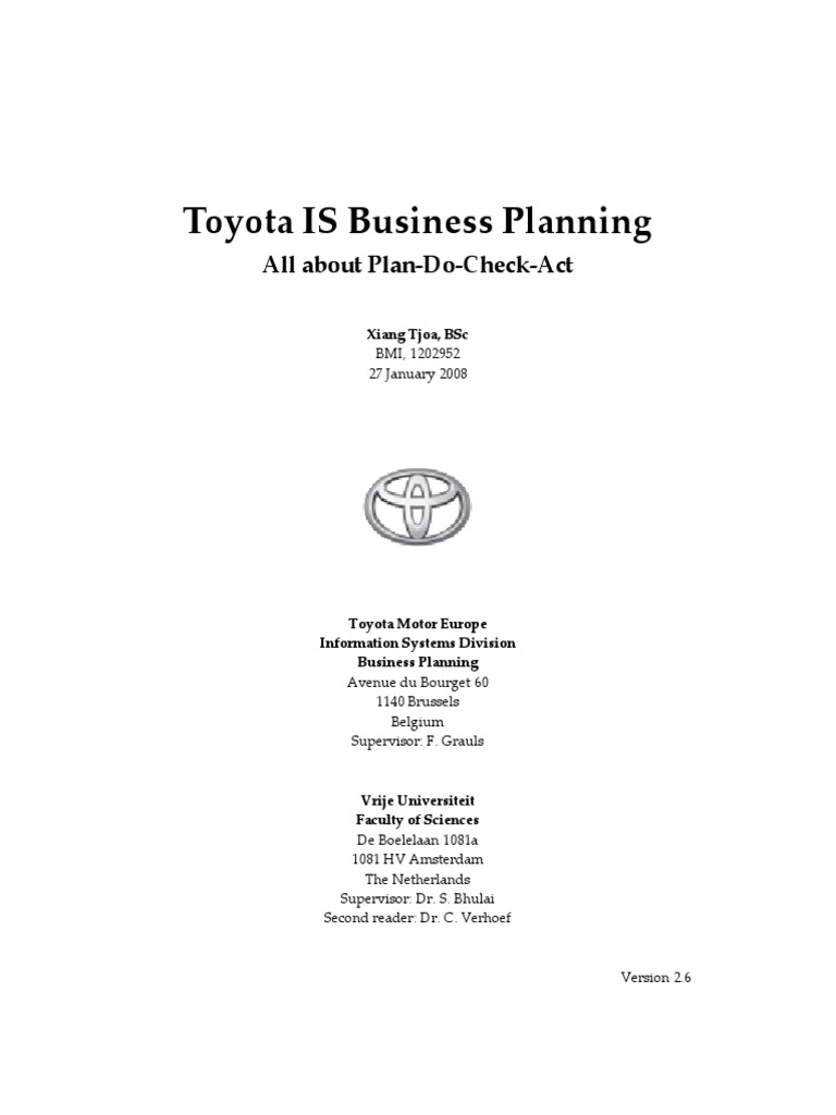 Pdca Na Toyota | PDF | Business | Economies