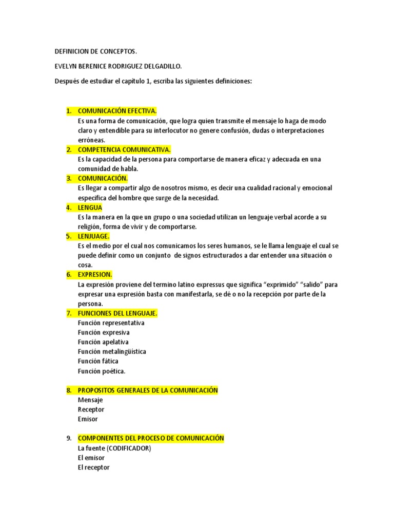 Definicion de Conceptos | PDF