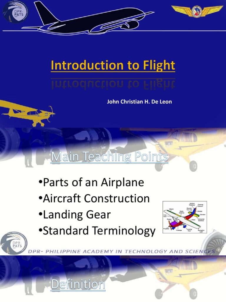 An Introduction to the Key Components and Construction of Airplanes | PDF