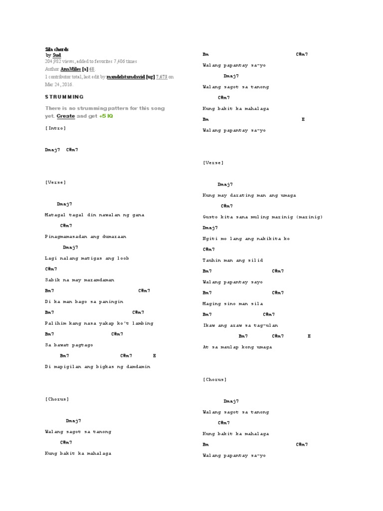 Sila Chords | PDF