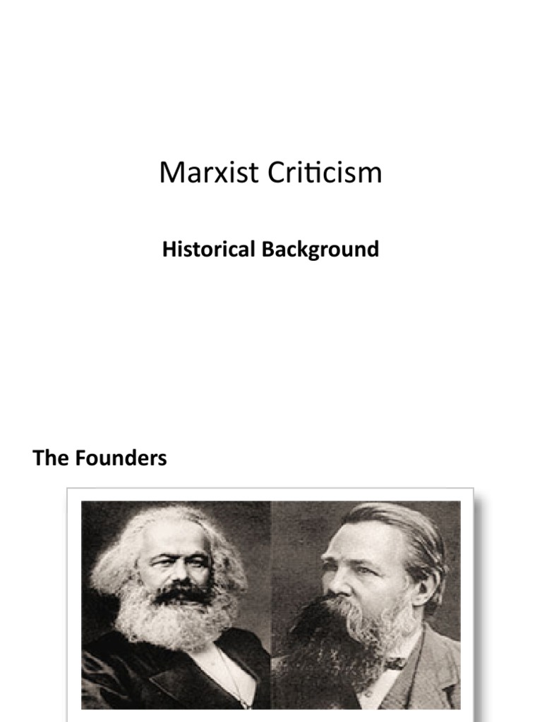 Understanding Marxist Literary Criticism | PDF | Marxism | Karl Marx