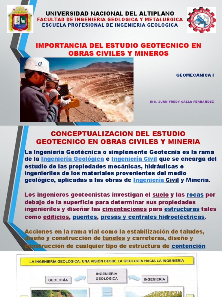 SESION No. 1 - Introduccion A La Geomecanica | PDF | Fundación ...