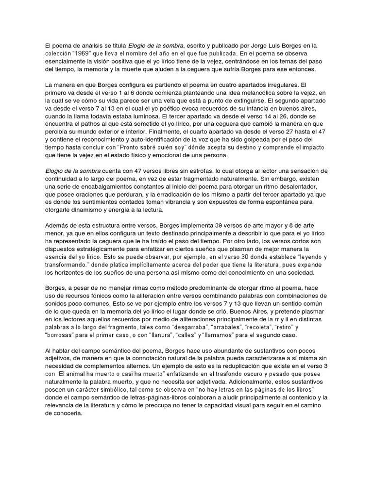 Análisis de Poema | PDF | Poesía | Vejez