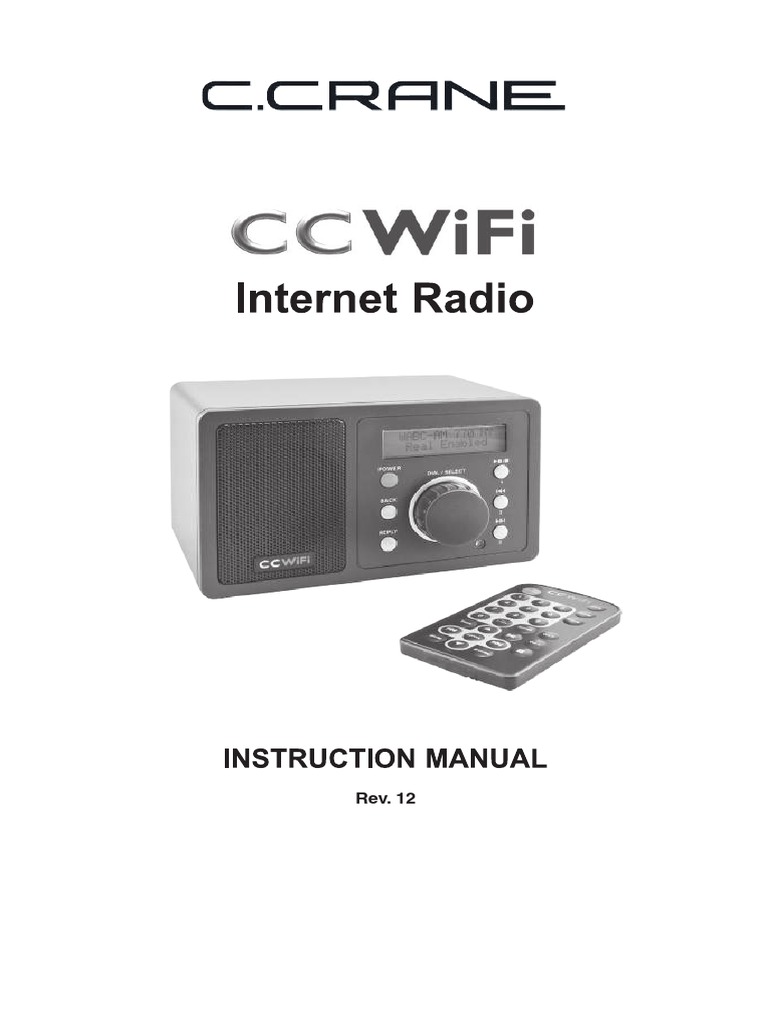 CC WiFi Internet Radio Instruction Manual | PDF