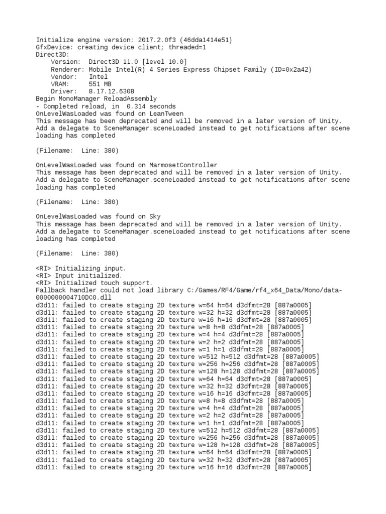 Output Log | PDF | Shader | Microsoft Windows