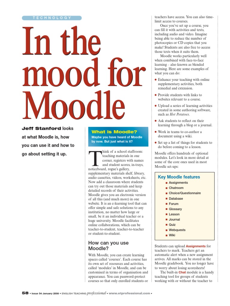 Moodle Tutorial | PDF | Moodle | Educational Technology