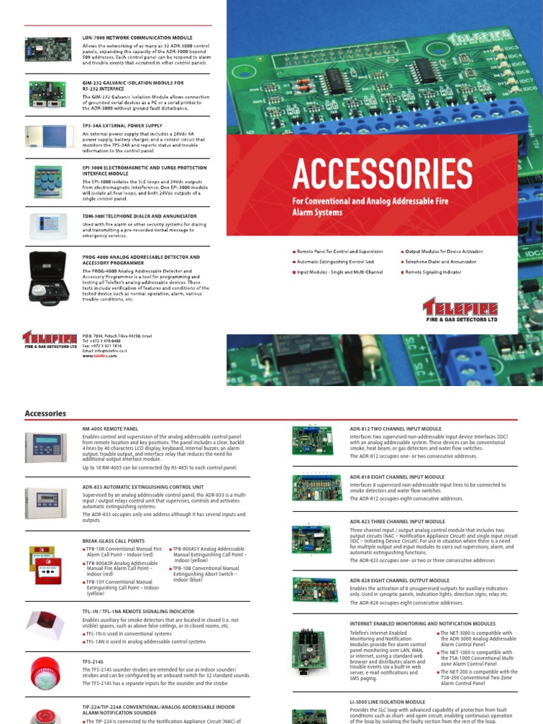 Telefire Accessories Brochure PDF | PDF | Switch | Input/Output