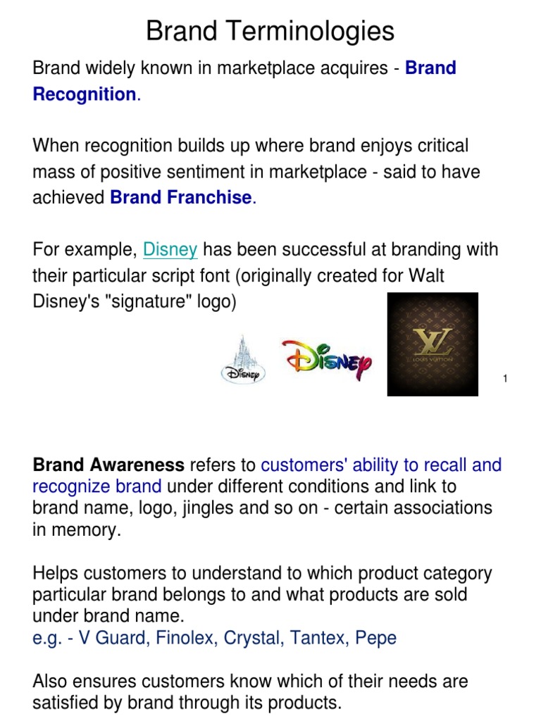 Brand Basics Notes 2 | PDF | Brand | Retail