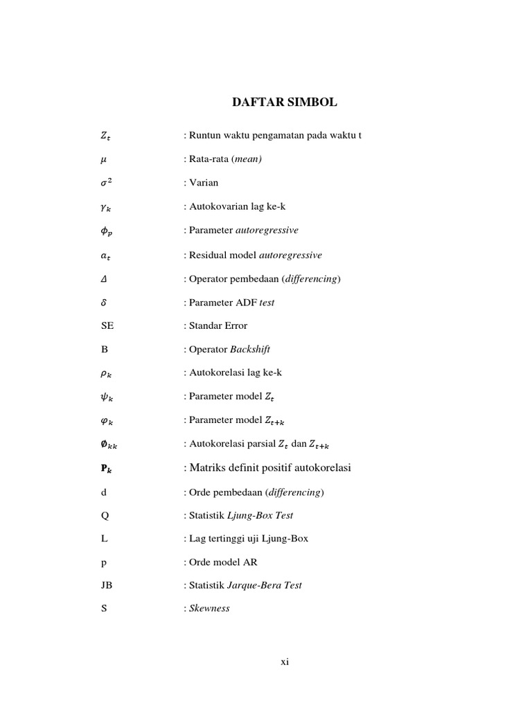 Daftar Simbol dalam Statistika | PDF