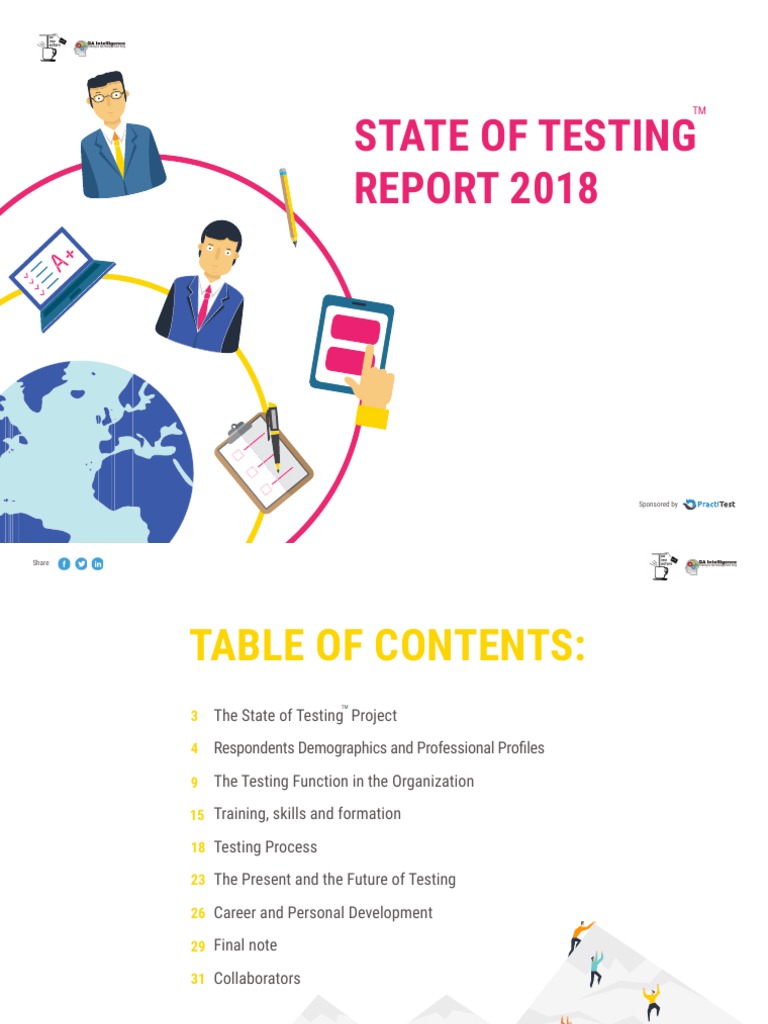 2018 State of Testing Report 1.1 | PDF | Software Testing | Systems Science