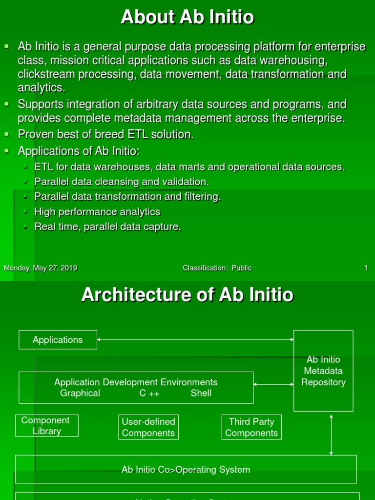 AbInitio High Level | PDF | Information Management | Data Management