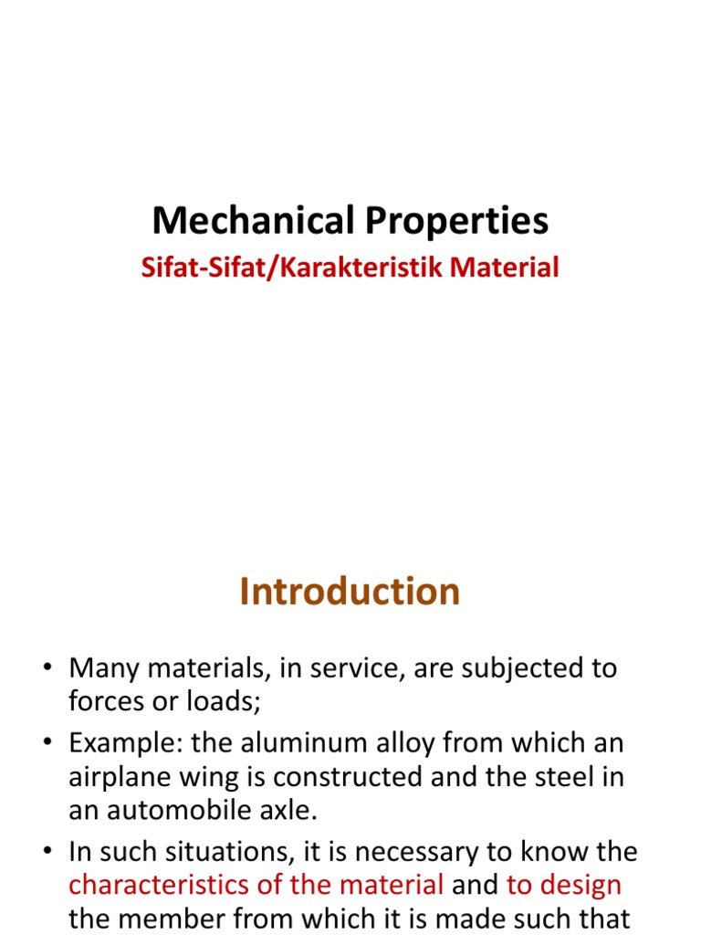 Mechanical Properties | PDF | Deformation (Engineering) | Hardness