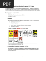 NFPA 704 Hazard Identification Guide | PDF | Dangerous Goods | Combustion