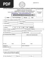 EMPTY Application Form For DPE - Doc 2023 | PDF