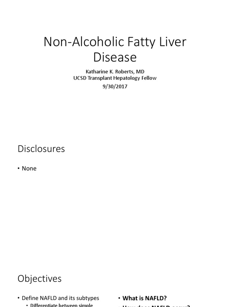 Non-Alcoholic Fatty Liver Disease | PDF | Diseases And Disorders ...