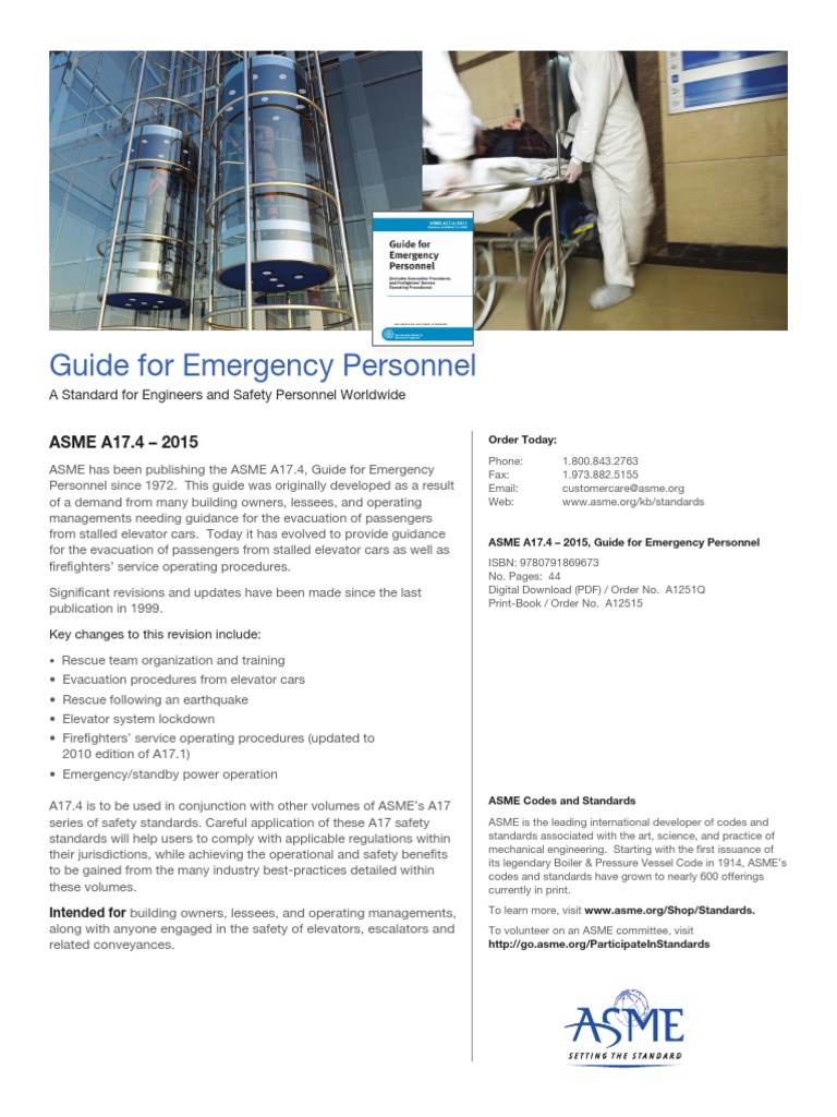 Emergency Personnel Elevator Guide | PDF | Elevator | Safety