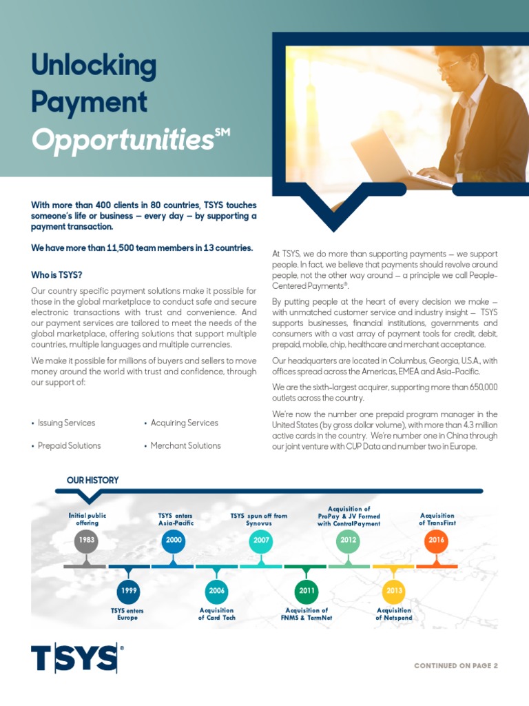 Flyer - Tsys | PDF | Financial Transaction | Payments
