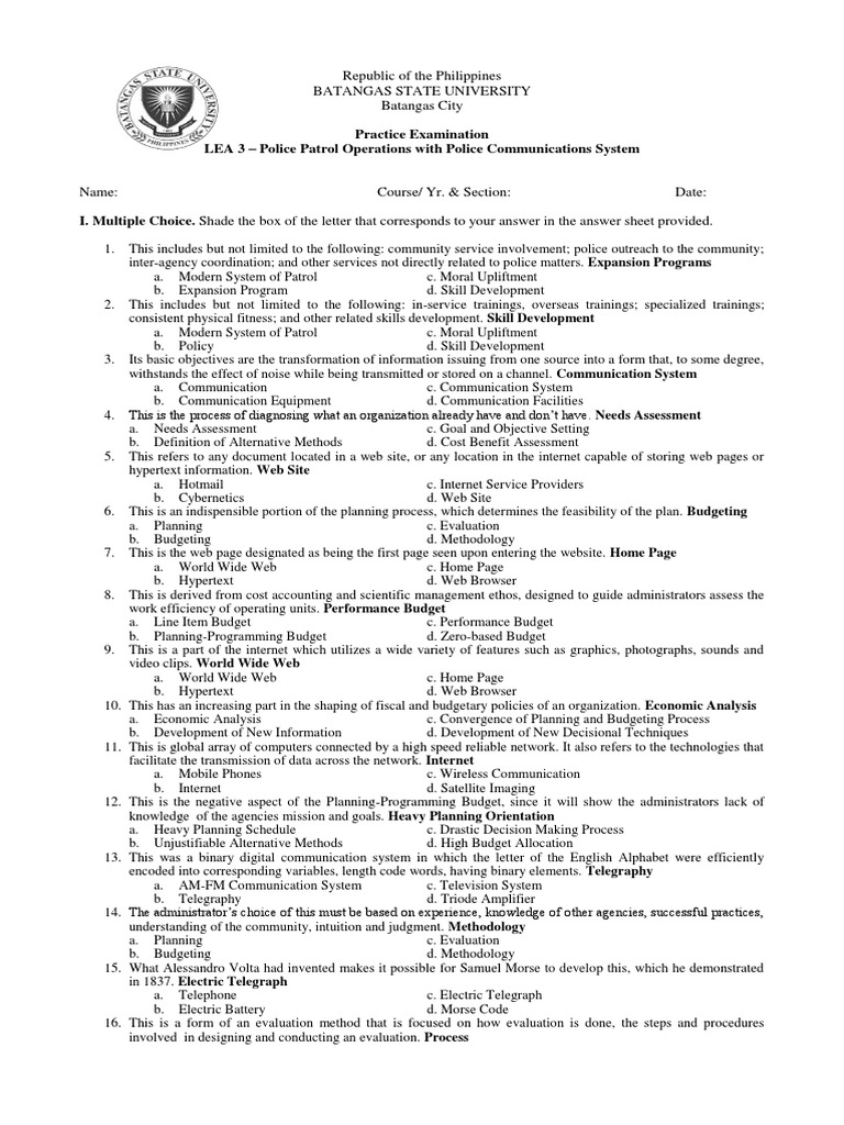 Pract. Exam - LEA 3 2 - Key | PDF | World Wide Web | Internet & Web