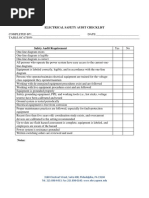 Electrical Panel Inspection Checklist Free Template | PDF