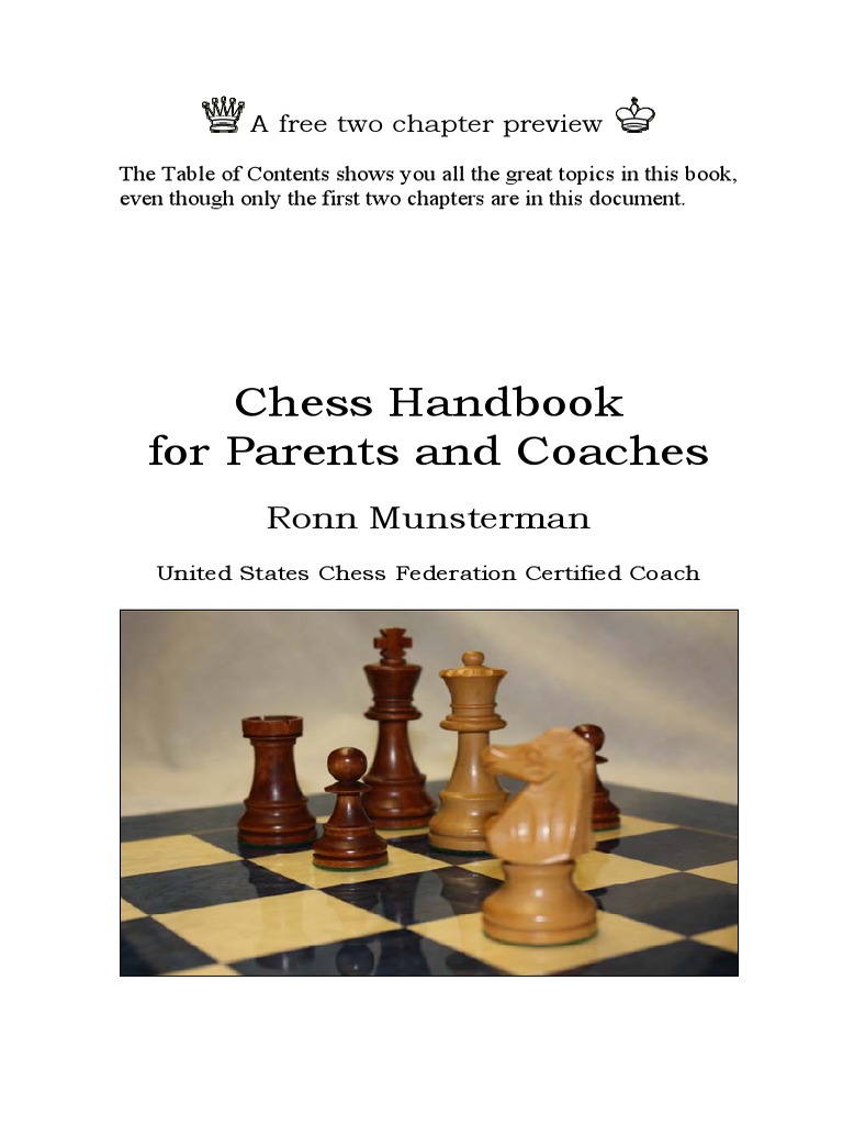 Chess Handbook For Parents and Coaches: Ronn Munsterman | PDF | Chess ...