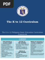 K 12 Framework | PDF | Pedagogy | Curriculum