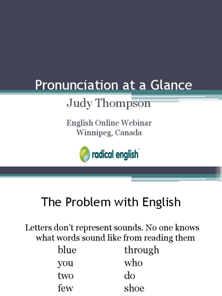 English Pronunciation Simplified Guide | PDF | Consonant | English Language