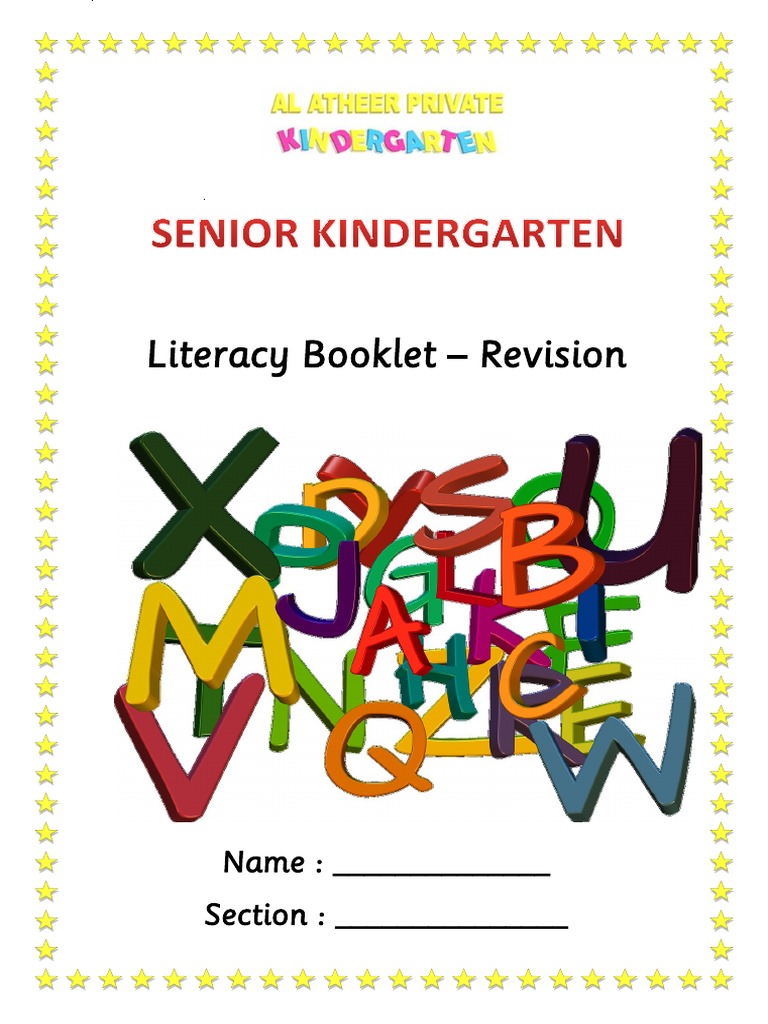 Literacy Booklet - Revision Cover Page | PDF