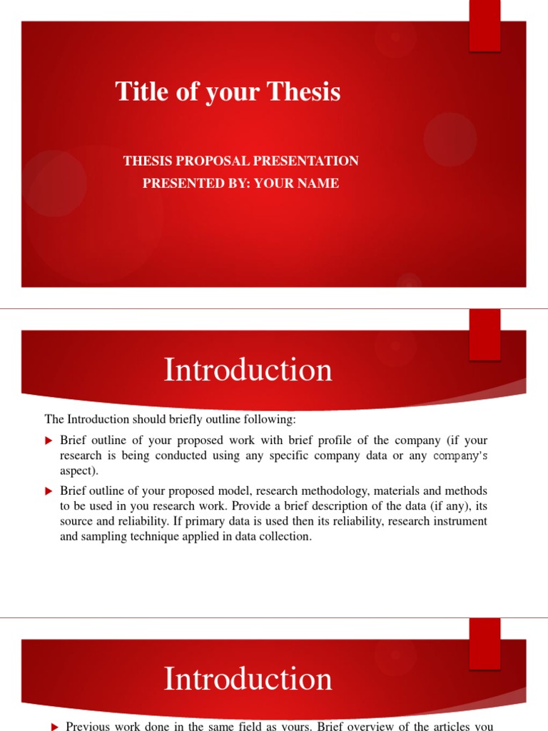 Proposal Defense Format | PDF | Justification | Evaluation