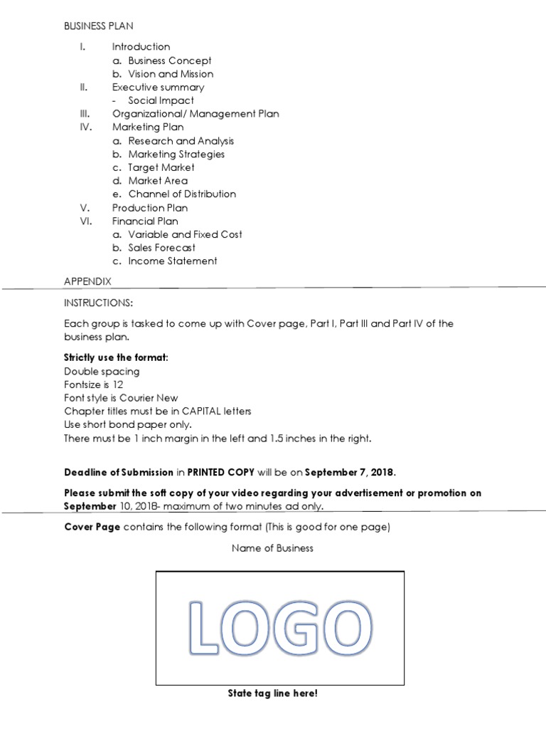 Business Plan - Activity | PDF | Business Plan | Marketing