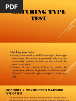 Four Types of Objective Test Items | PDF | Question | Sentence ...