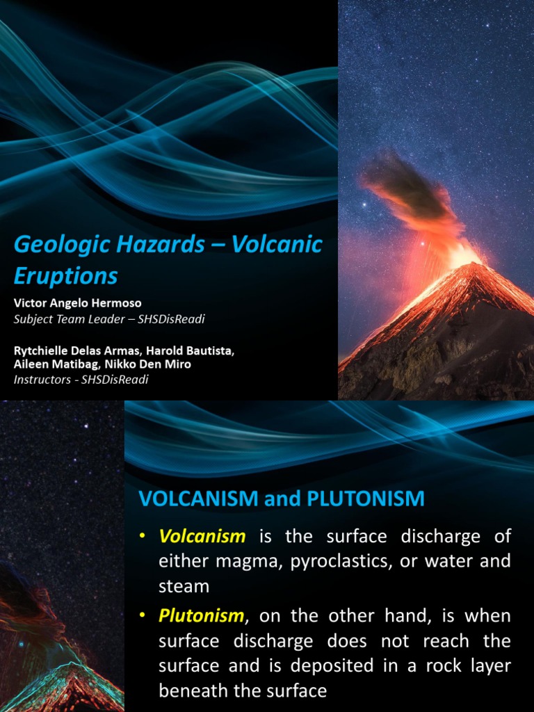 Geologic Hazards Volcanic Eruptions | PDF | Volcano | Types Of Volcanic ...