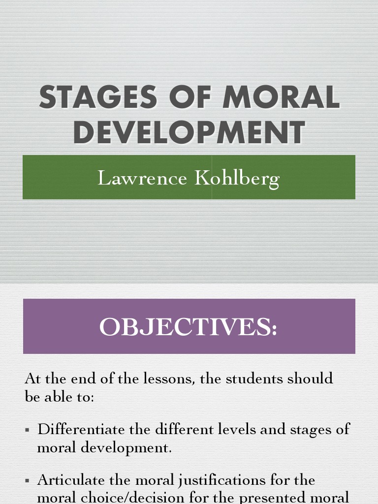 Stages of Moral Development 2 | PDF | Morality | Philosophical Theories