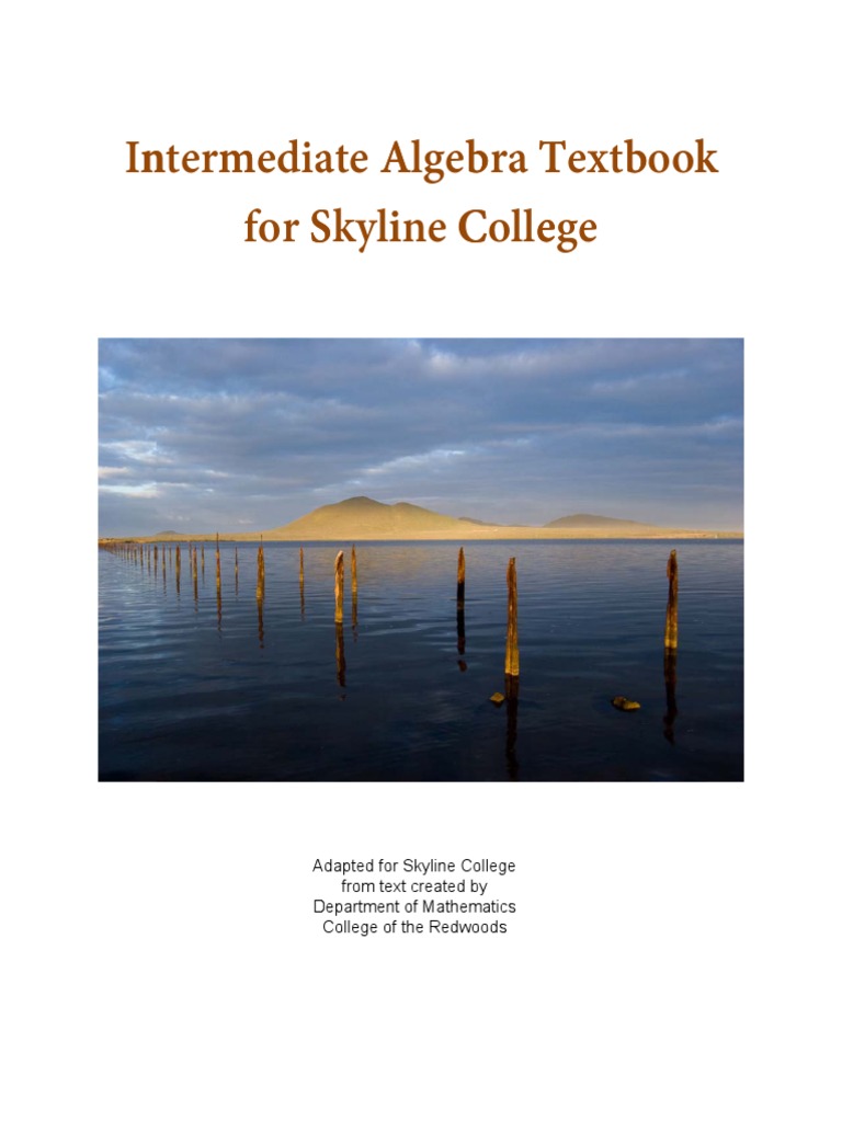 Intermediate Algebra Textbook PDF | Download Free PDF | Quadratic ...