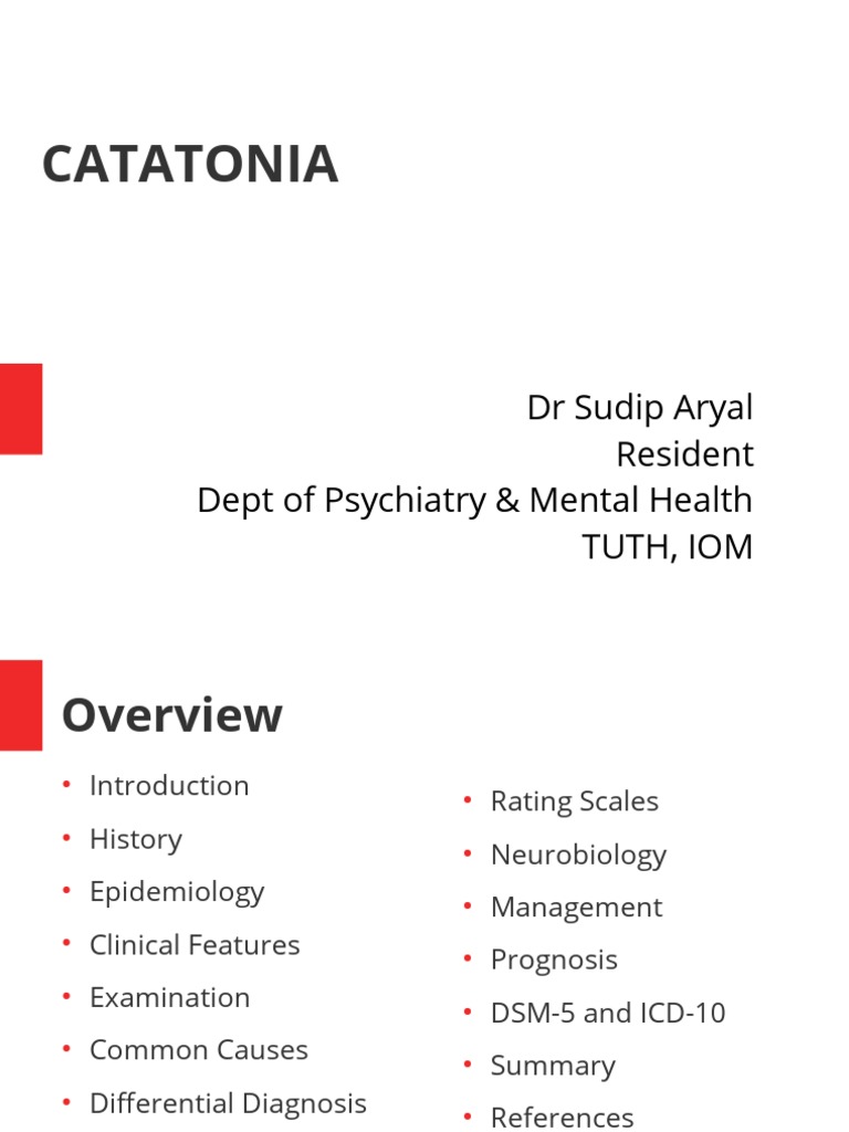 Catatonia | PDF | Psychiatry Related Fields | Mental Health