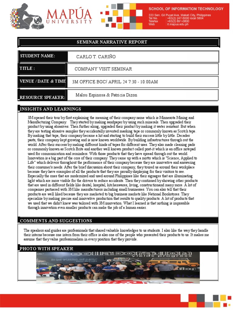 Narrative Report | PDF | Innovation | Business