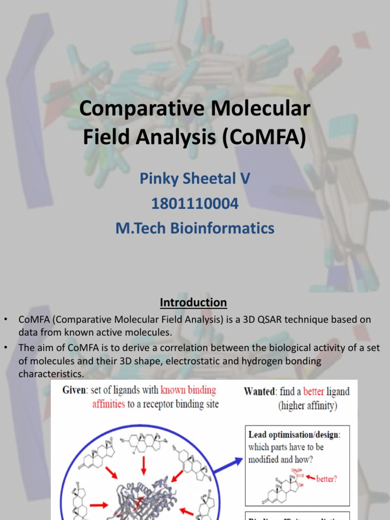 An Introduction To Comparative Molecular Field Analysis Comfa A