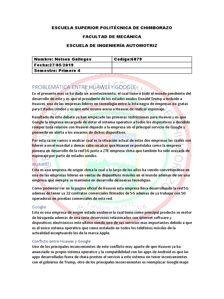 Huawei Vs Google | PDF | Android (sistema operativo) | Informática y ...