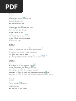 May The Long Time Sun Chords and Lyrics | PDF | Songs