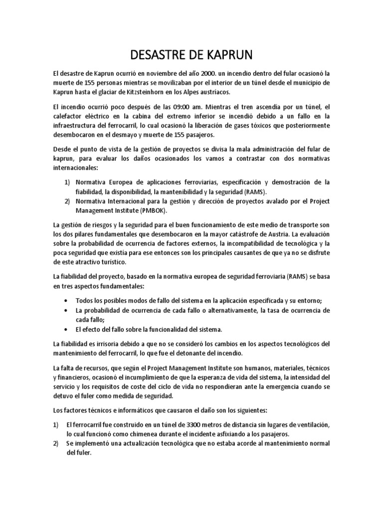 Desastre de Kaprun | PDF