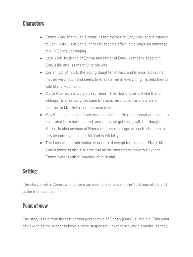 Emma CXC Prose | PDF | Emma (Novel) | Deception