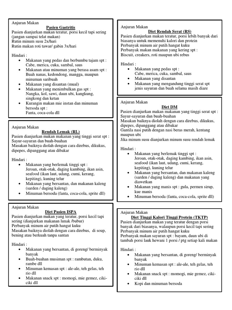 Nama Nama Diet | PDF