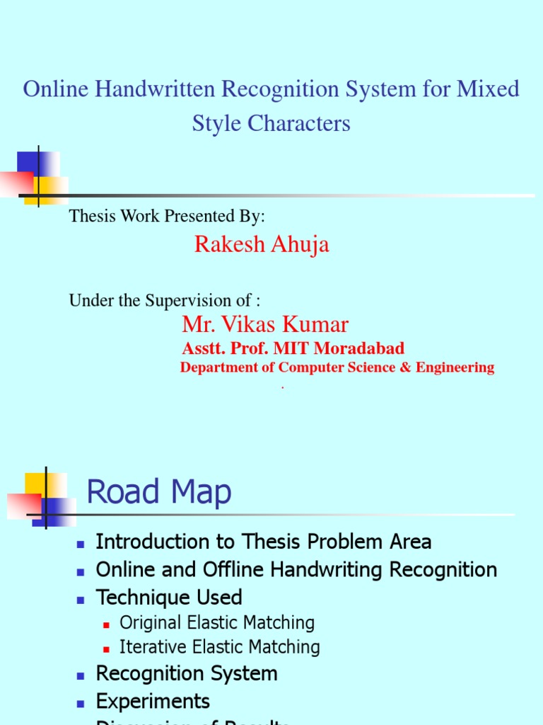 Online Handwriting Recognition System | PDF | Areas Of Computer Science ...